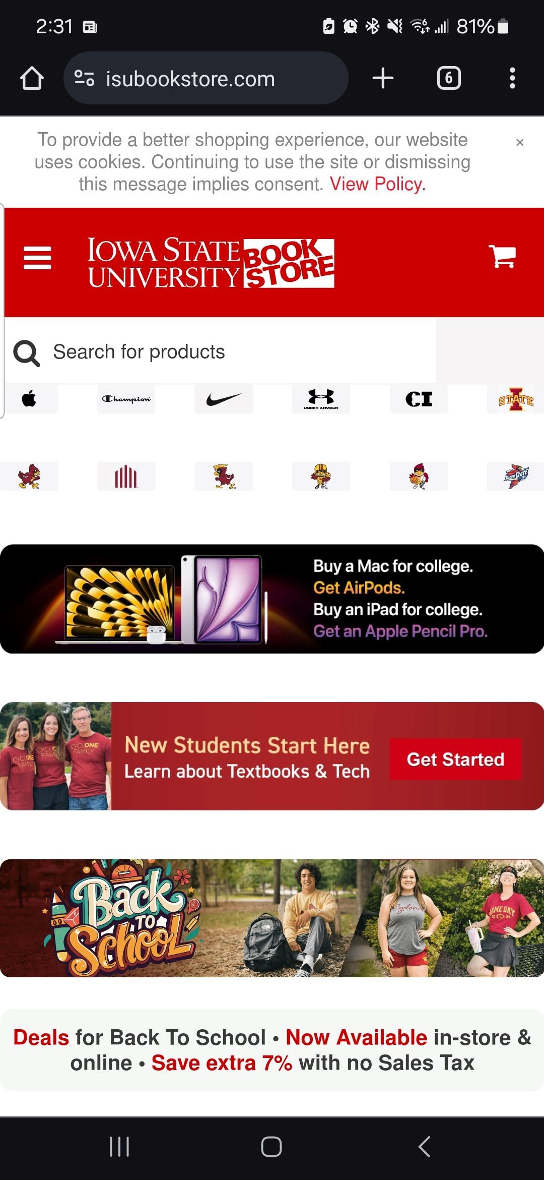 ISU Student Book Lists