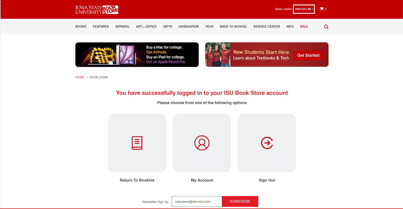 ISU Student Book Lists