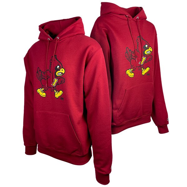 Champion® Walking Cy Cardinal Hoodie | ISU Book Store