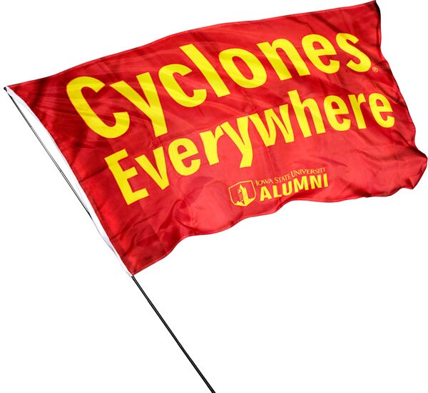 Alumni Cyclones Everywhere Flag | ISU Book Store
