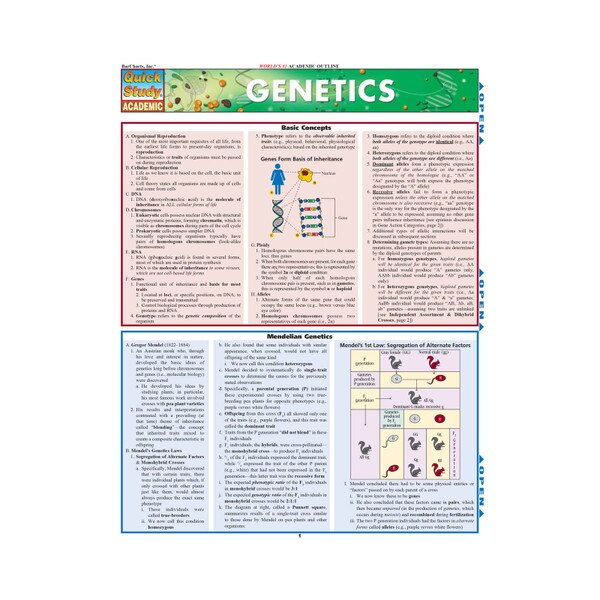 Genetics - Quick Study Guide | ISU Book Store