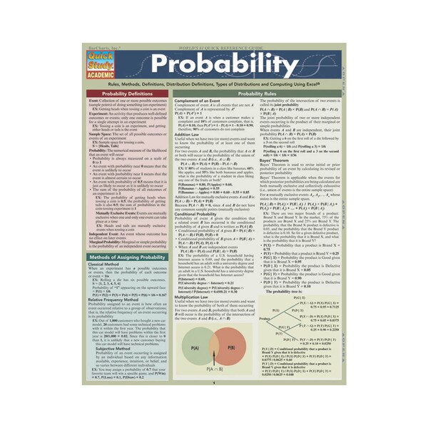 Probability - Quick Study Guide | ISU Book Store