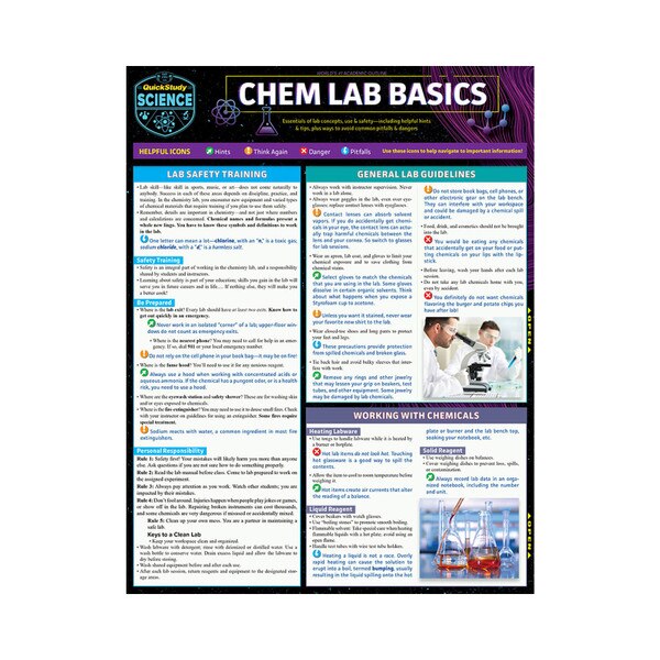 Chem Lab Basics - Quick Study Guide | ISU Book Store
