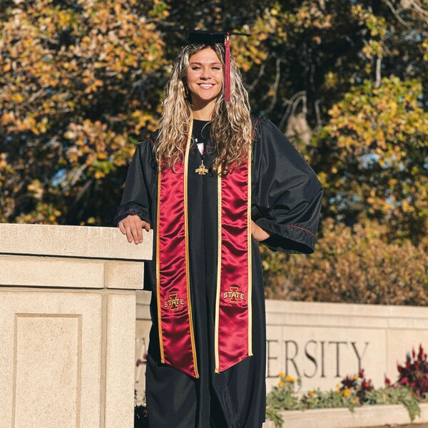 Cardinal & Gold I-State Graduation Stole | ISU Book Store
