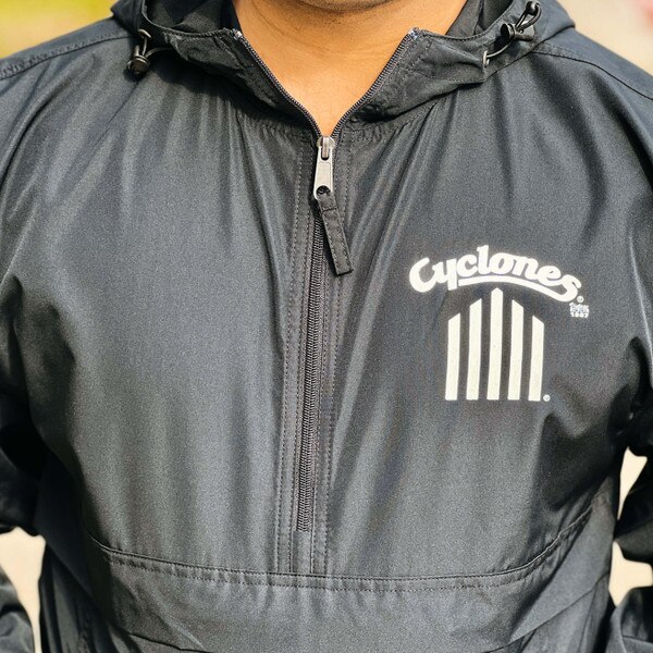 Champion Cyclones Script Black Packable Jacket