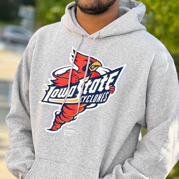 Champion® Spirit Collection Punching Cy Gray Hoodie| ISU Book Store