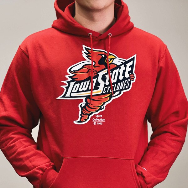 Champion® Spirit Collection Punching Cy Cardinal Hoodie | ISU Book Store