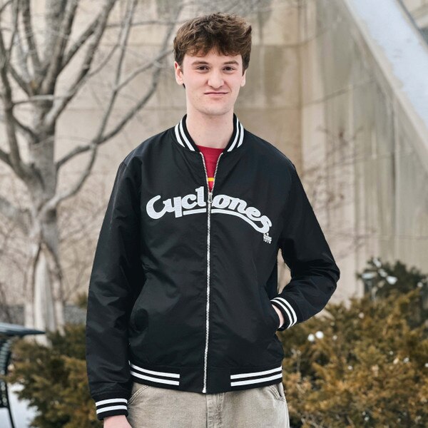 Charlie Hustle Cyclones Script Black Zip-Up Jacket