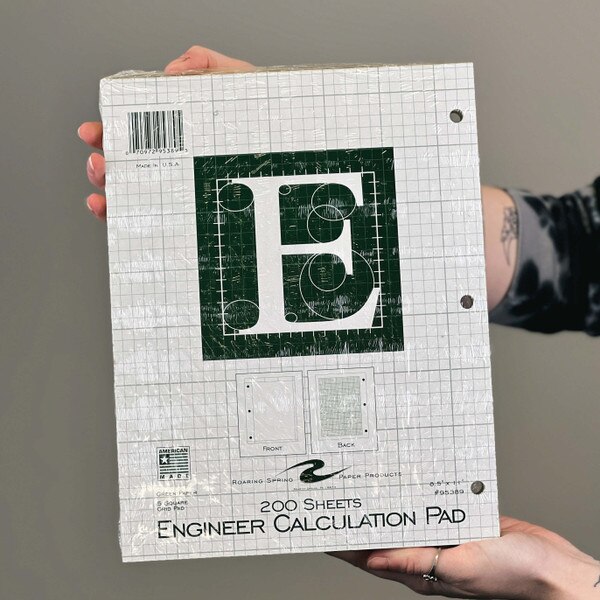 Engineer Calculation Pad 200 Sheets