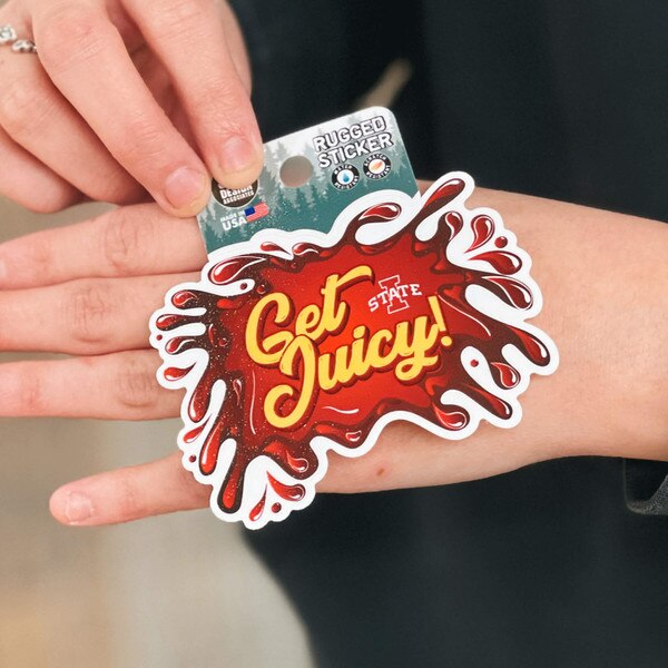 State Storm Gold and Cardinal Rugged Sticker 3.5-inch