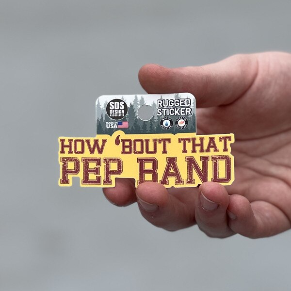 State Storm Gold and Cardinal Rugged Sticker 3.5-inch