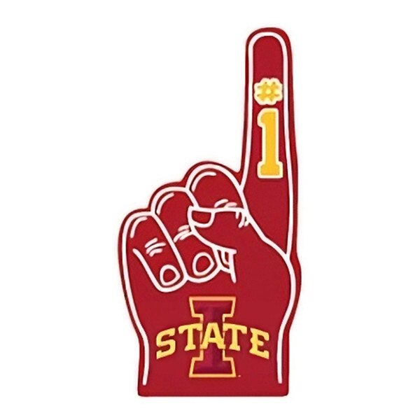 I-State Foam Finger 1 Cardinal Rugged Sticker (1.75" x 3.5") | ISU Book ...