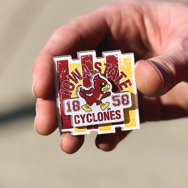 Iowa State University Walking Cy Cyclones 3D Magnet