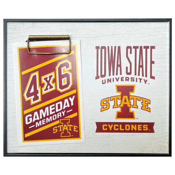 Open Road I-State White Wood Framed Photo Block | ISU Book Store